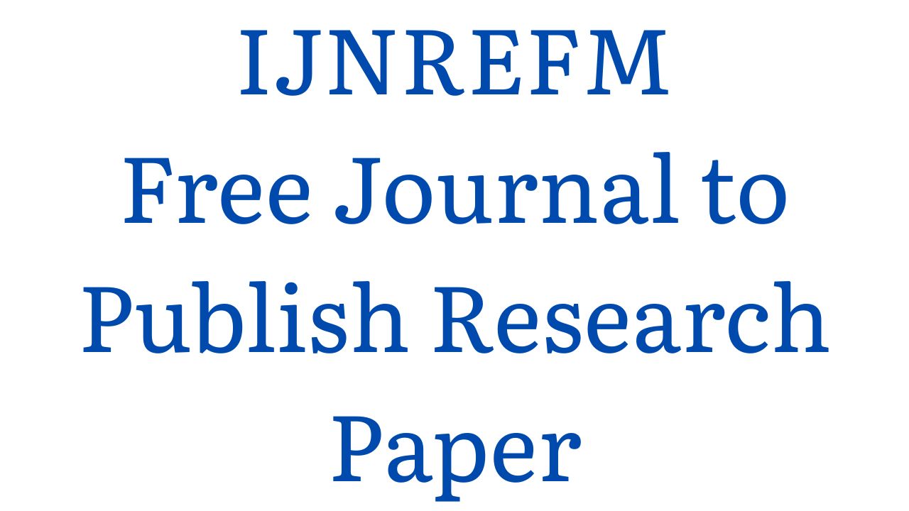 Free Journal to Publish Research Paper - International Journal for ...